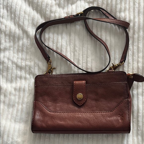 Bags | Frye Brown Leather Crossbody Bag | Poshmark